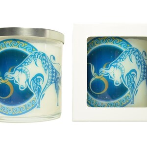 Taurus Zodiac Candle Natural Soy Candle, 12 Oz Glass Soy Candle, Gift ...