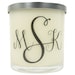 Custom Monogram Candle - Natural Soy Candle, 12 Oz Glass Soy Candle ...