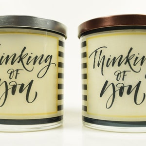 Thinking of You Candle - Natural Soy Candle, 12 Oz Glass Candle, Gift ...