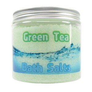 Green Tea Bath Salts Soak Bath Soaks, Herbal Bath Salts in A Jar ...