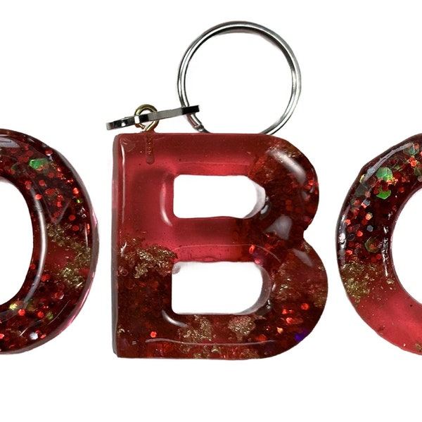 Letter Keyring - Etsy