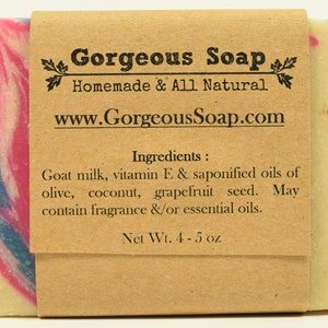 Bombshell Type Goat Milk Soap - All Natural Soap, Handmade Soap ...