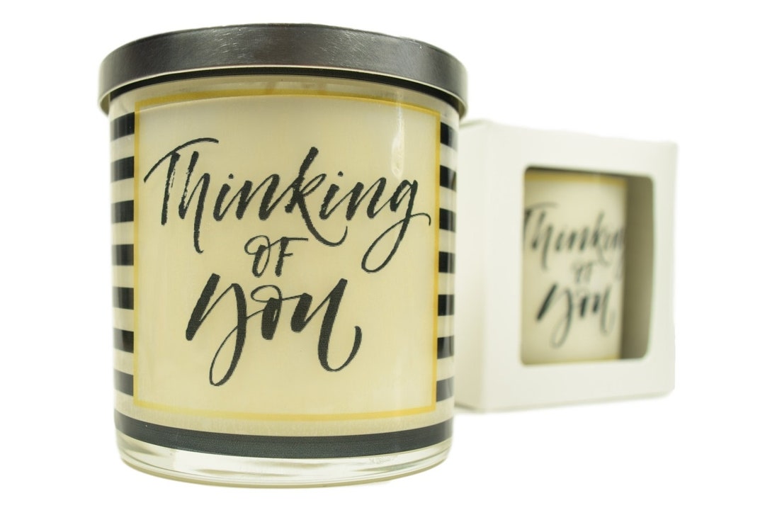 Thinking of You Candle - Natural Soy Candle, 12 Oz Glass Candle, Gift ...