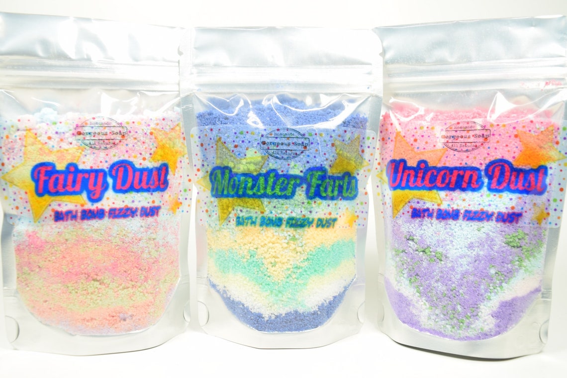 Large FAIRY DUST Bath Bomb Dust Bath Bomb Unicorn Dust | Etsy