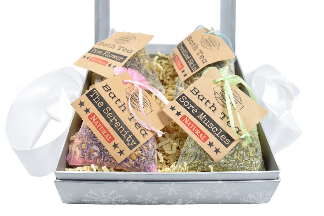 Gift Box Set Bath Tea Gift Basket, Bath Tea Bags Sets, Bath Tea Gift ...