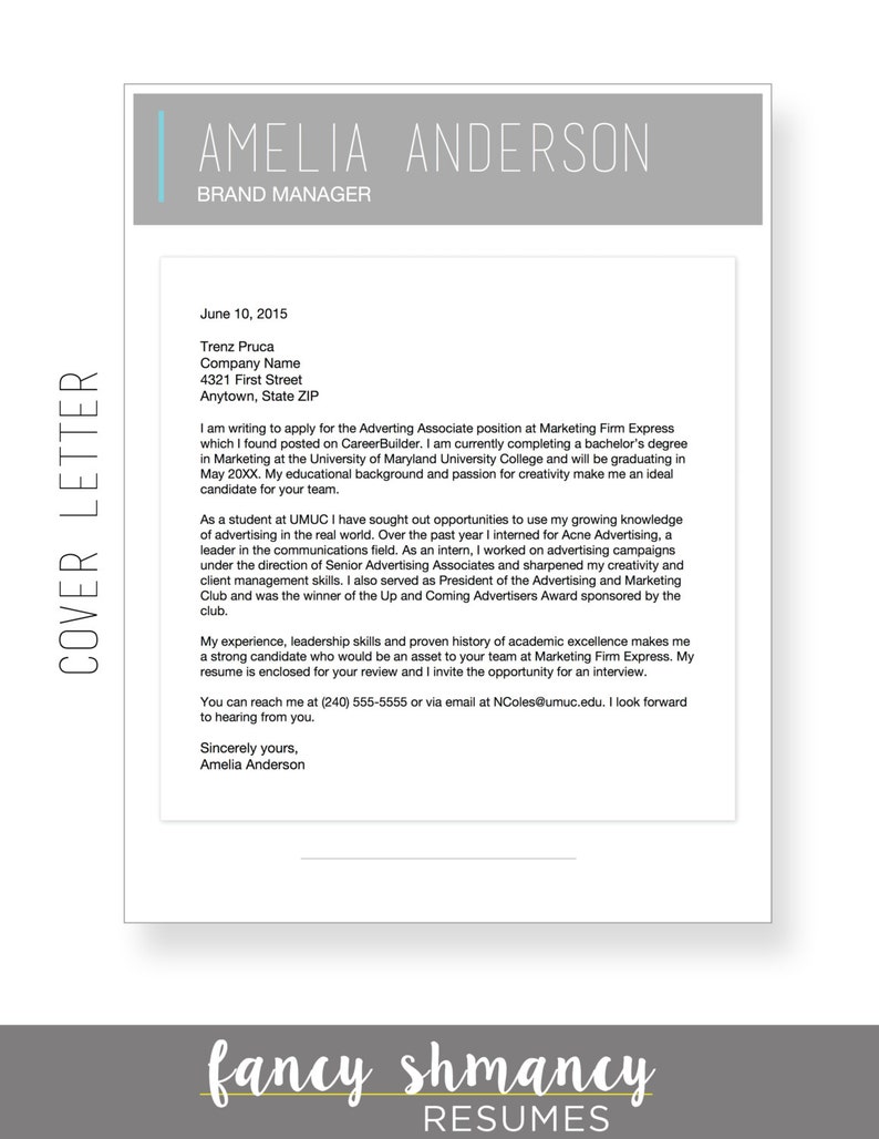 Resume Template the laura Modern Resume - Etsy