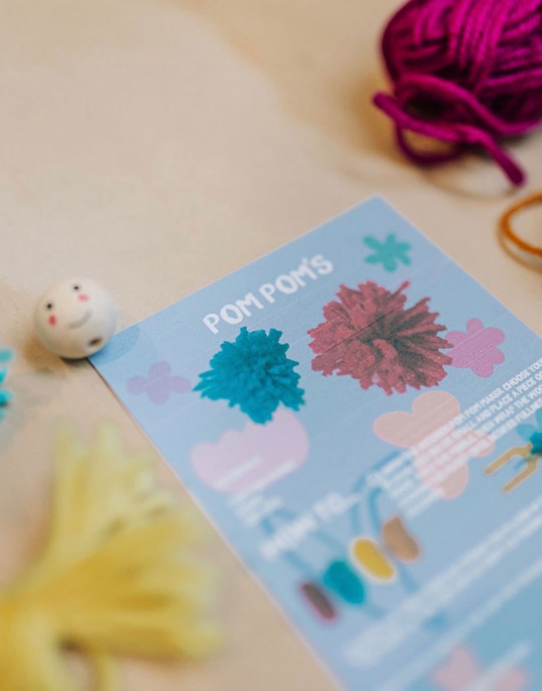 Pom Pom and Tassel Kit Kids Craft Kit Pom Pom Kit Tassel Kit Beginners ...