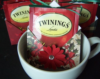 Christmas tea bags | Etsy