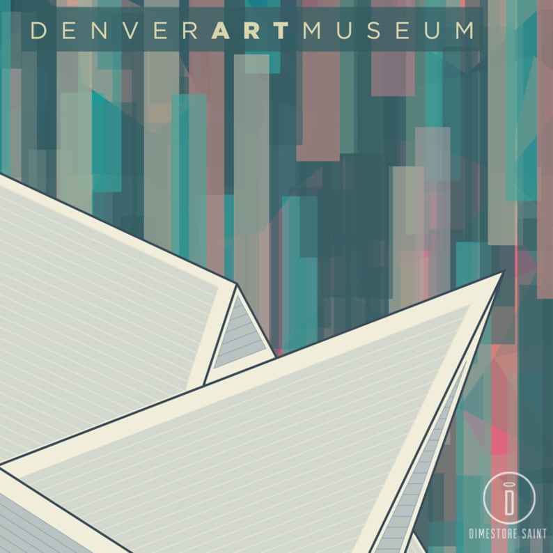 Denver Icons Posters - Denver Skyline - Colorado Decor - Union Station ...
