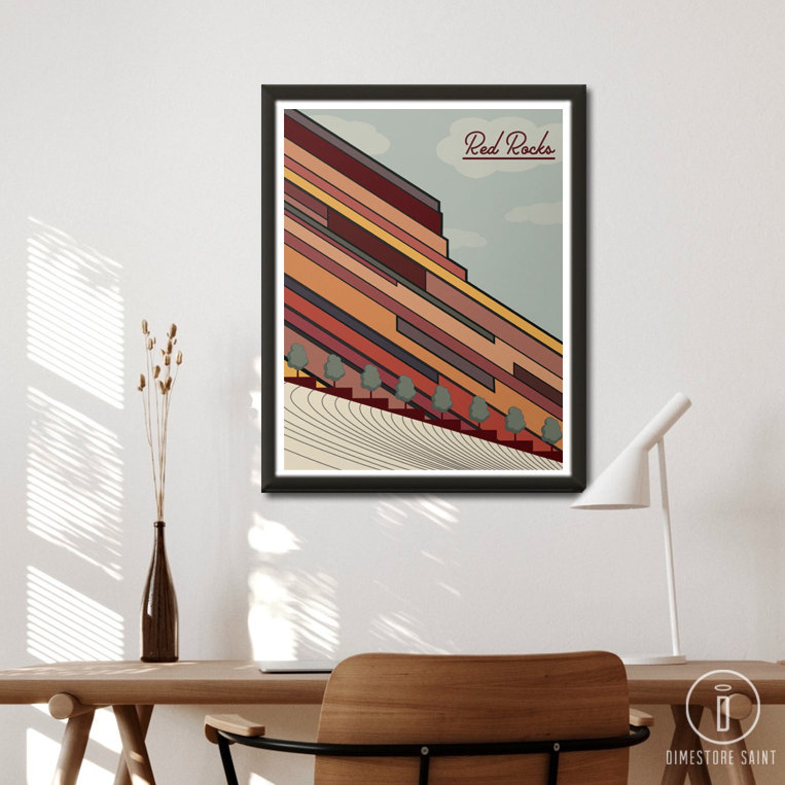 Denver Icons Posters - Denver Skyline - Colorado Decor - Union Station ...
