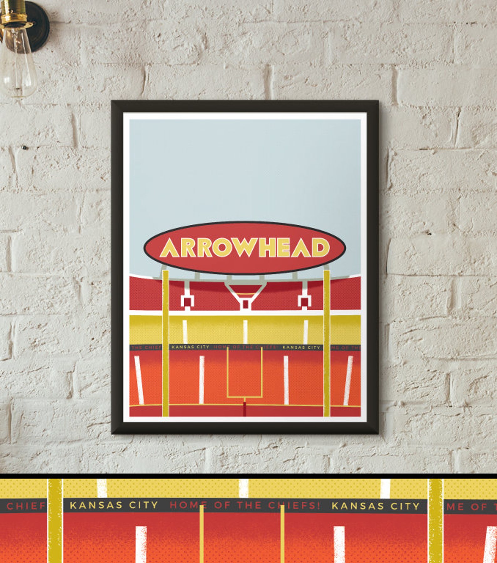 Kansas City Icons Posters KC Skyline the Nelson, Union Station, the K ...