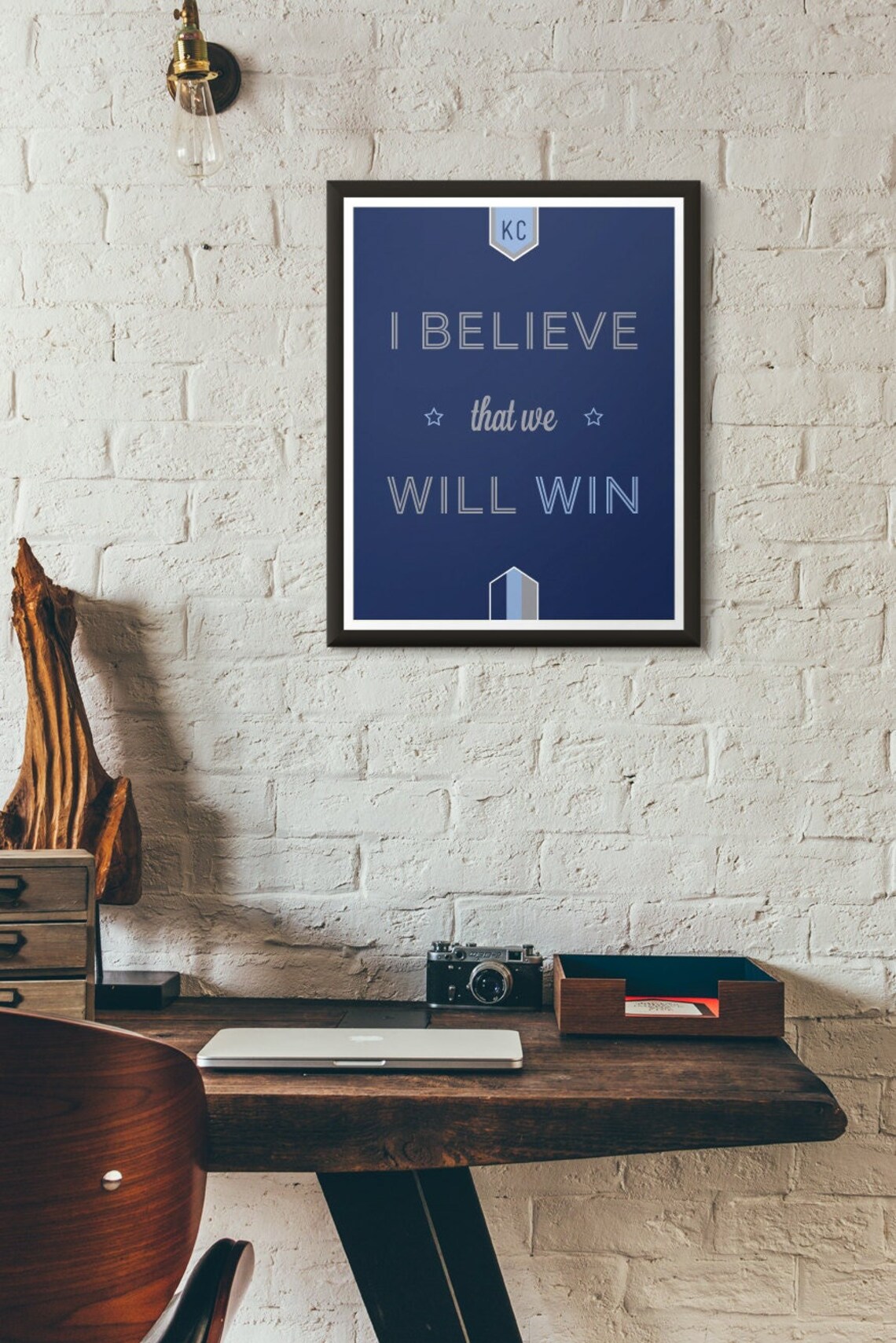 Sporting KC I Believe That We Will Win Typographic Print Sporting ...
