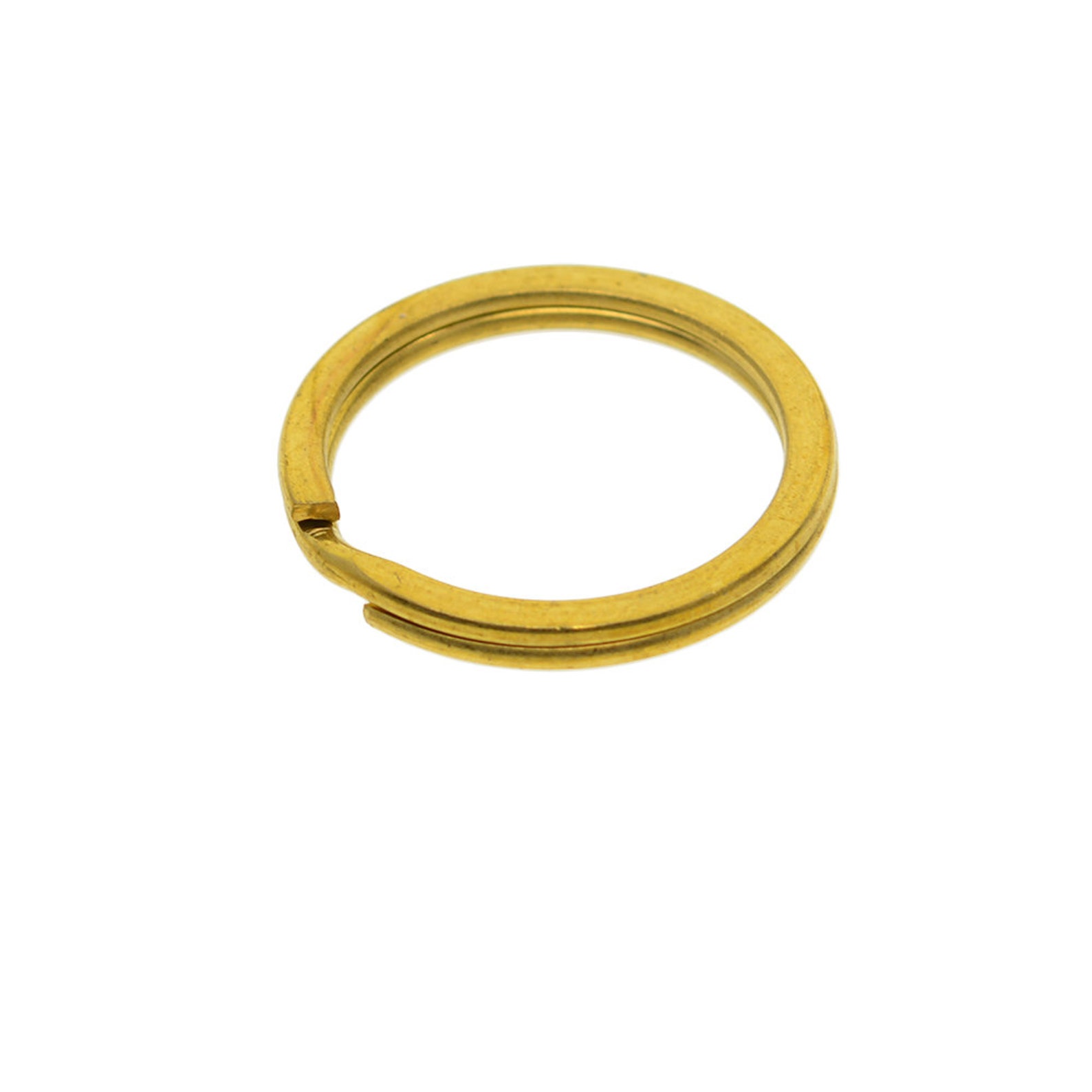 35 Mm /25mm/20mm/15mm Fine Brass Round FLAT Split Key Rings - Etsy