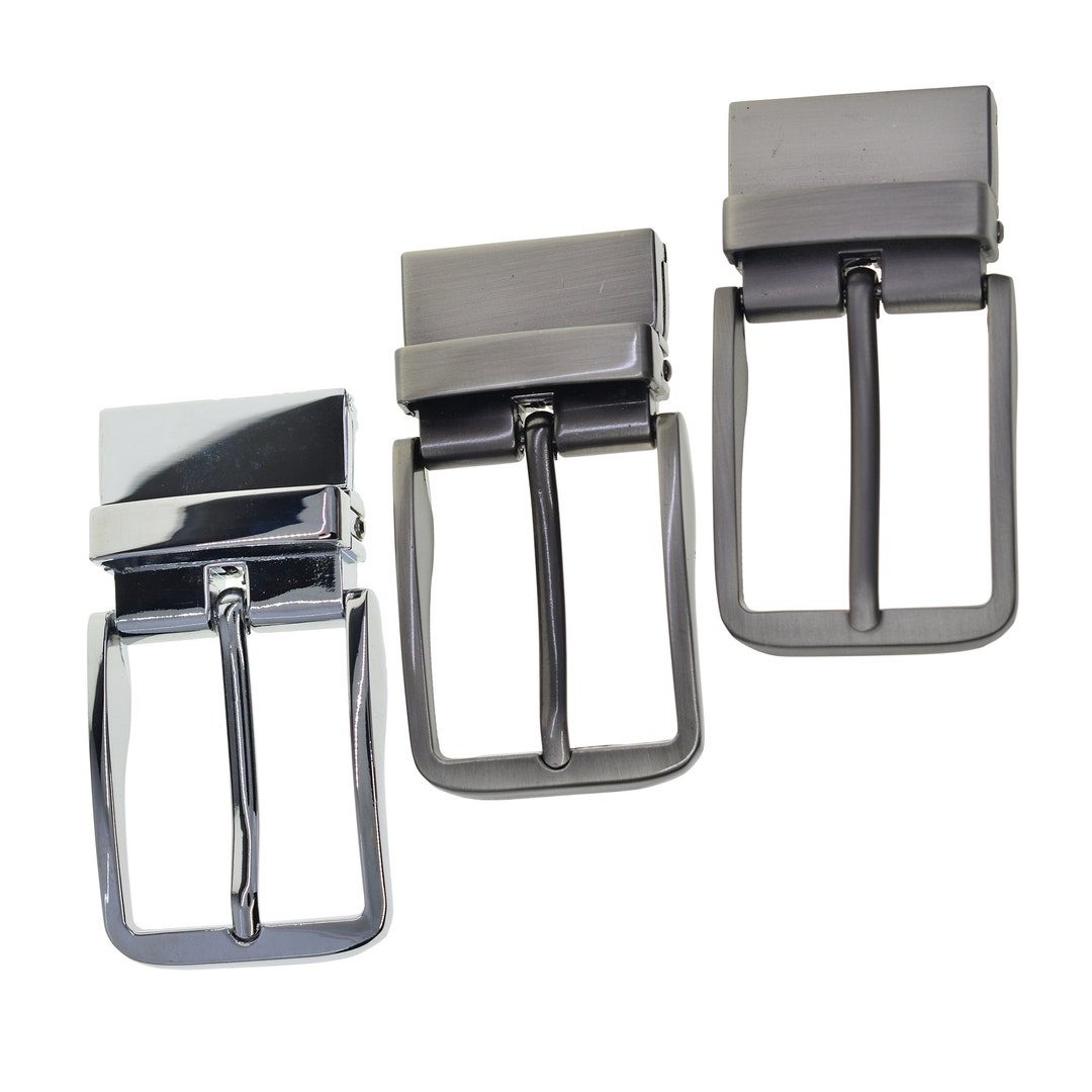 Matte Black Silver Gunmetal Fine Simple Pattern Solid Pin Lock ...