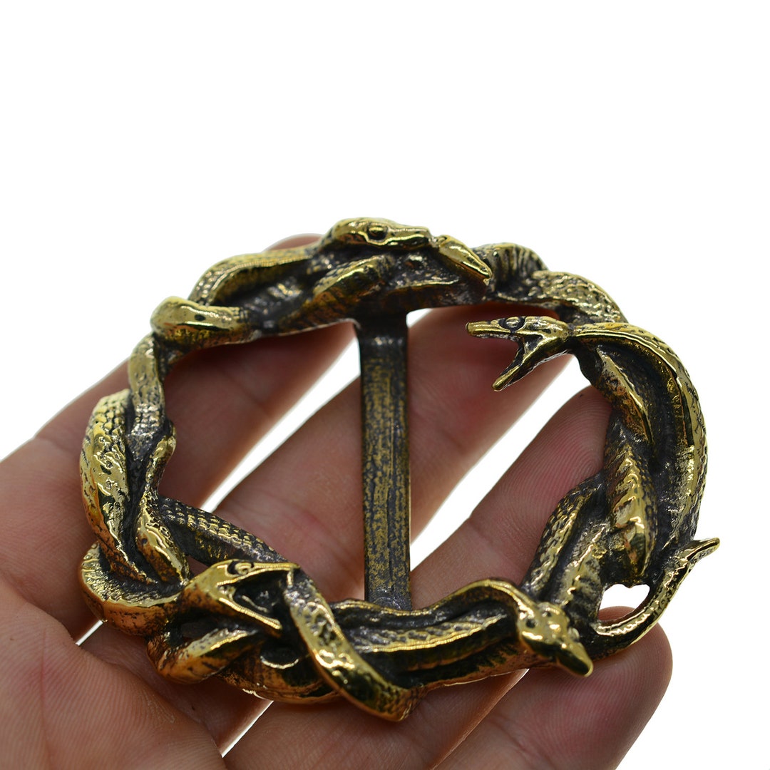 Super fine fait main Itlay solide en laiton pin lock ceinture boucle ...