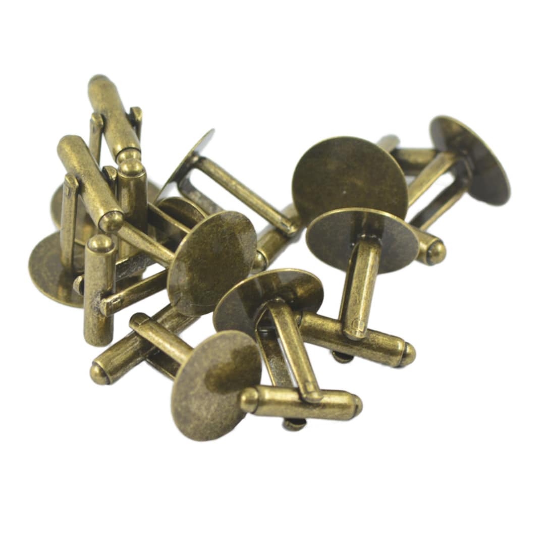 10pcs 15mm Round Pad Blank Cabochons Bezel Setting DIY Cuff - Etsy