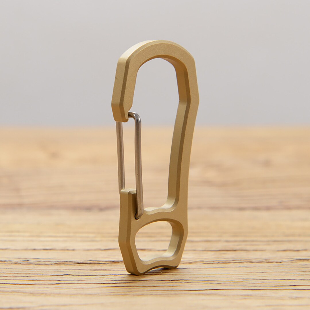 Solid Brass 2 Inch Snap Spring Load Carabiner Hook Quick Release Climb ...