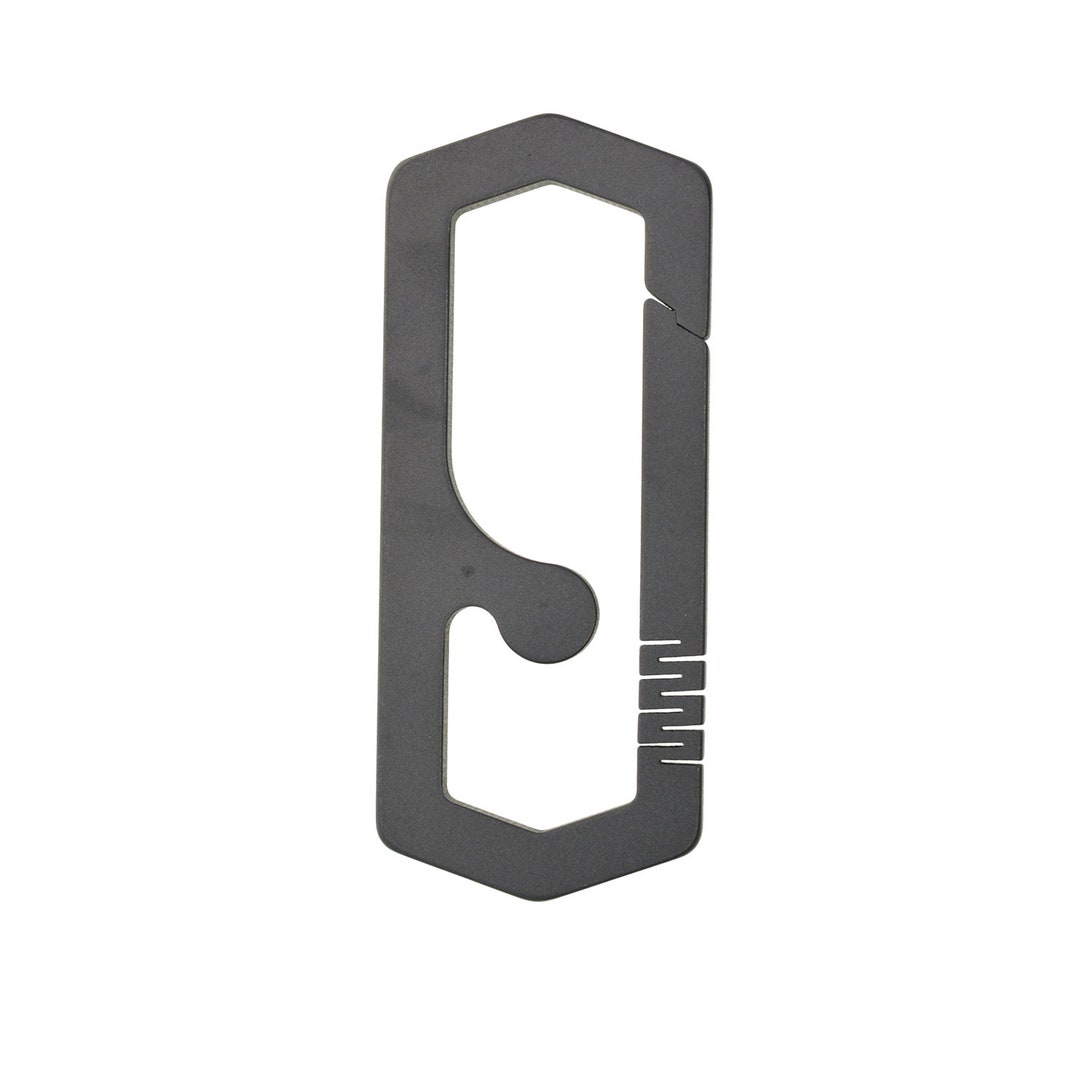 Strong Light Solid Titanium Hexagon Snap Spring Locking Carabiner Key ...