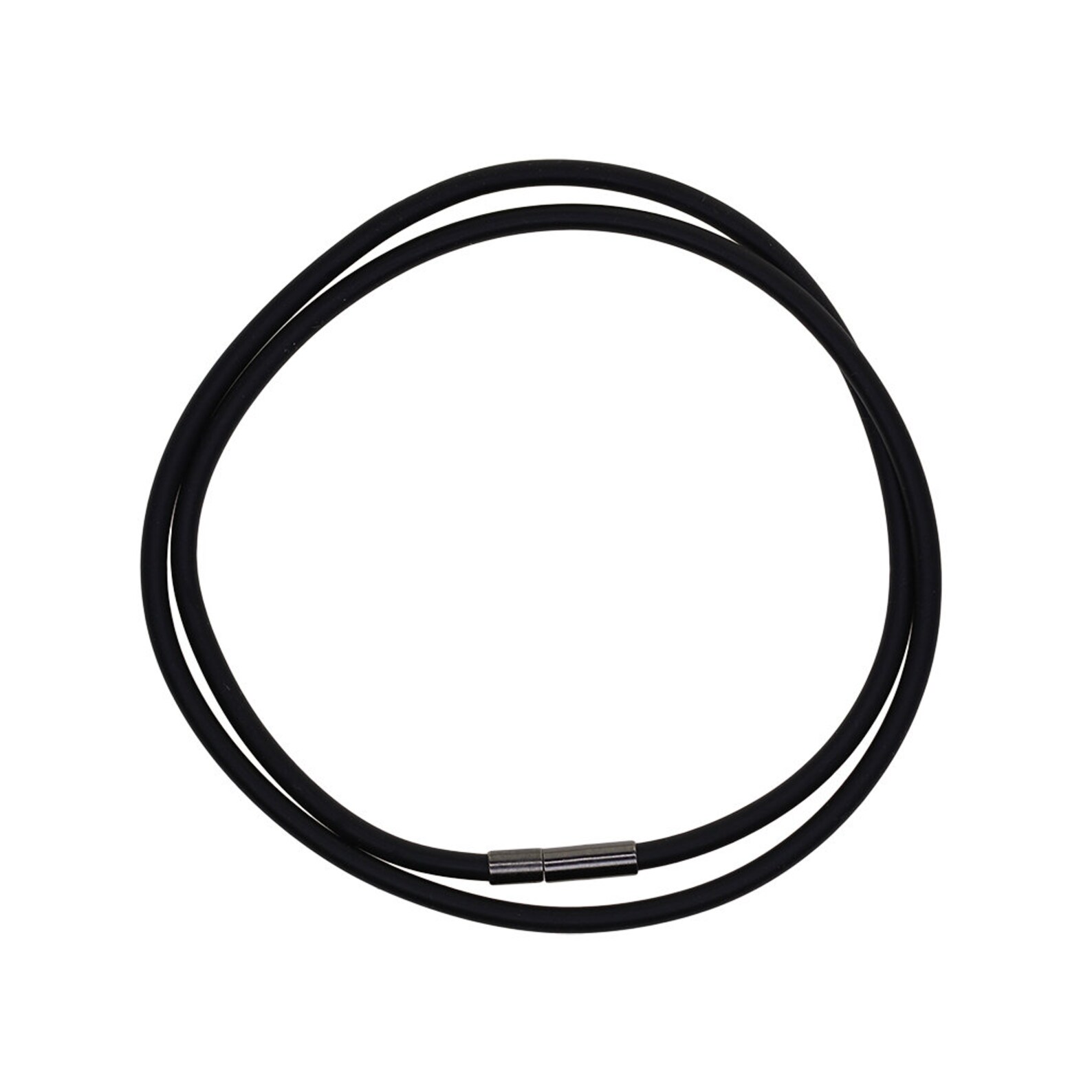 Steampunk 3mm Black Rubber Cord Necklace With Glue in Bayonet - Etsy