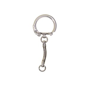 Steel D Snap Lock Key Clasp Carabiner With Brass Snake Chains and Jump ...