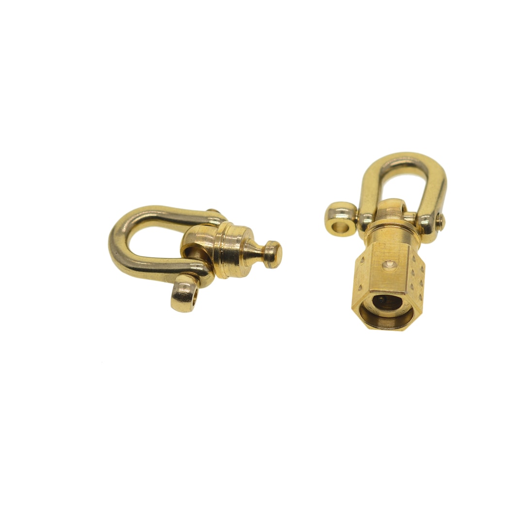 Super Fine Carved Solid Brass Quick Release Swivel Detachable Keychains ...