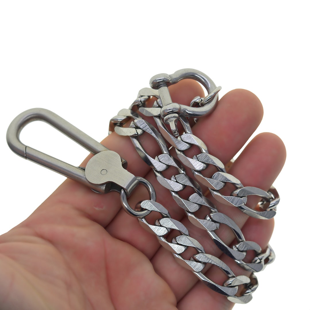 Custom 304 Stainless Steel Wallet Jean Trousers Biker Keychains D Joint ...