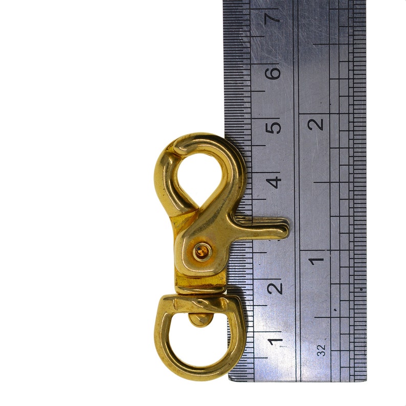 Mini Small Solid Brass Swivel Trigger Snap Hooks Keychain - Etsy