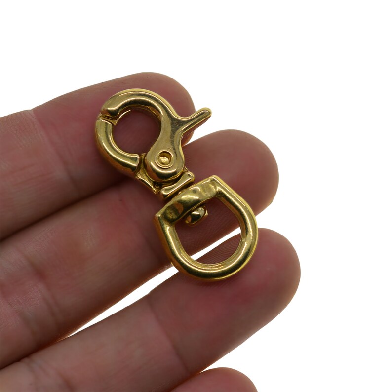 Mini Small Solid Brass Swivel Trigger Snap Hooks Keychain - Etsy