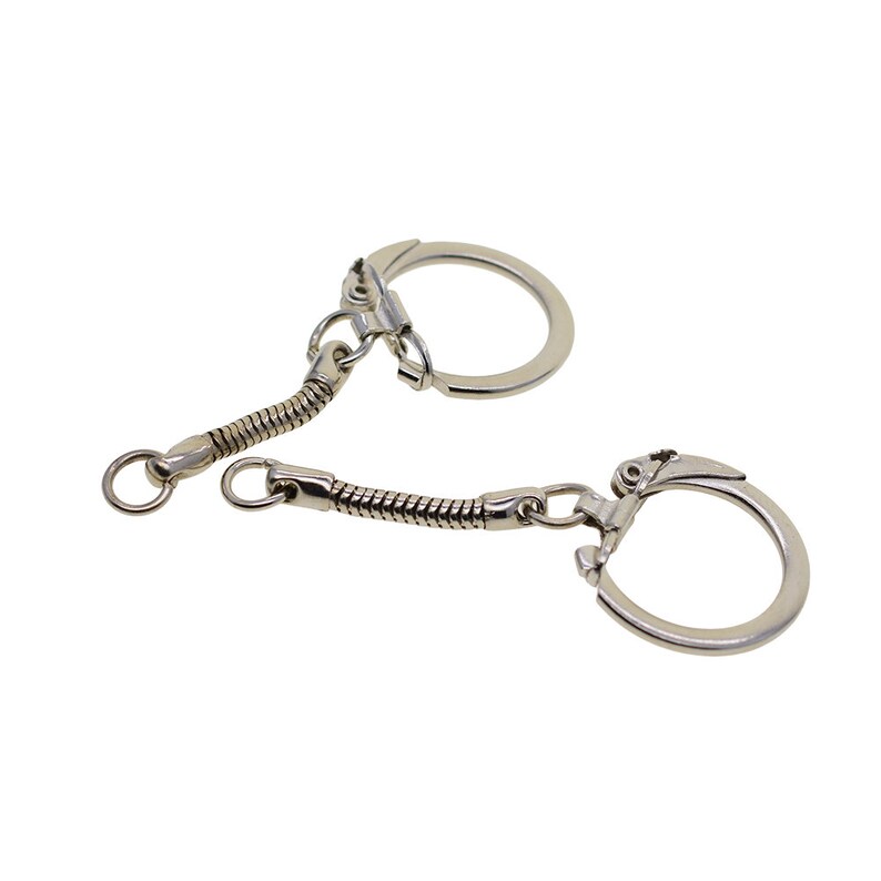 Steel D Snap Lock Key Clasp Carabiner With Brass Snake Chains - Etsy