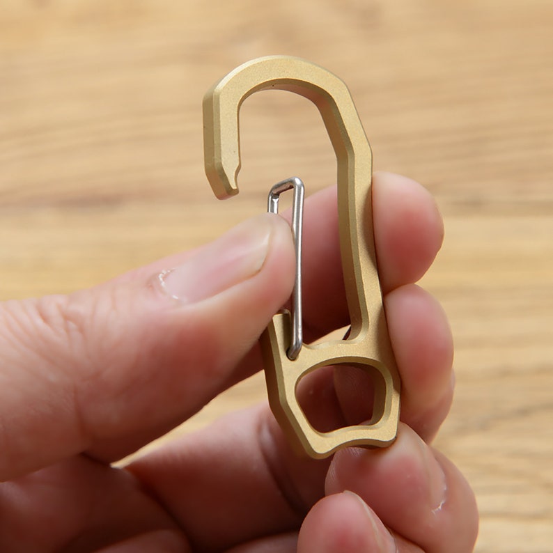 Solid Brass 2 Inch Snap Spring Load Carabiner Hook Quick - Etsy