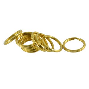 10pcs 35 Mm /25mm/20mm/15mm /10mmfine Brass Round Split Key - Etsy