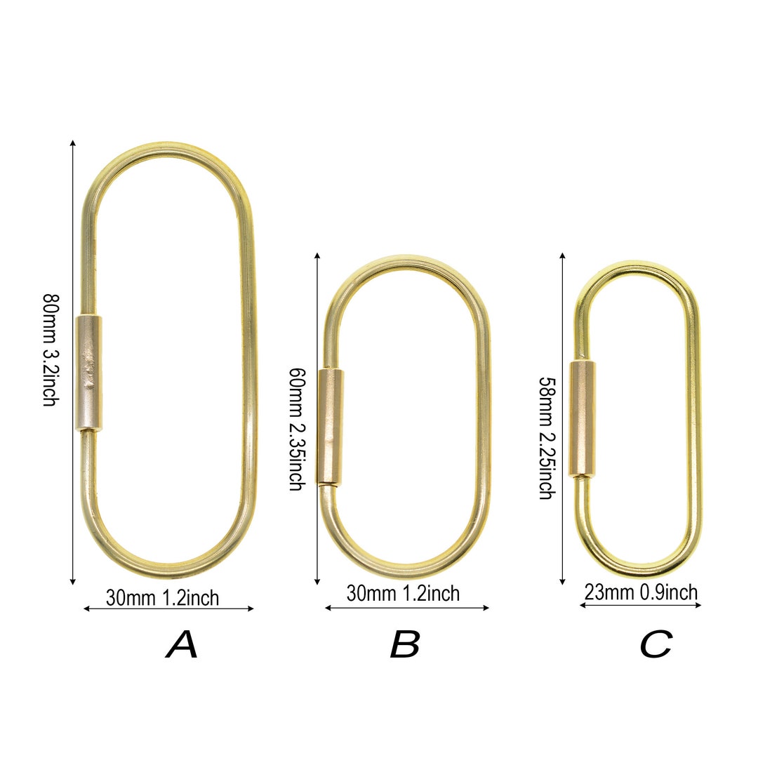 Assorted Size Hand Made Fine EXTRA Large Solid Raw Brass Wire Oval ...