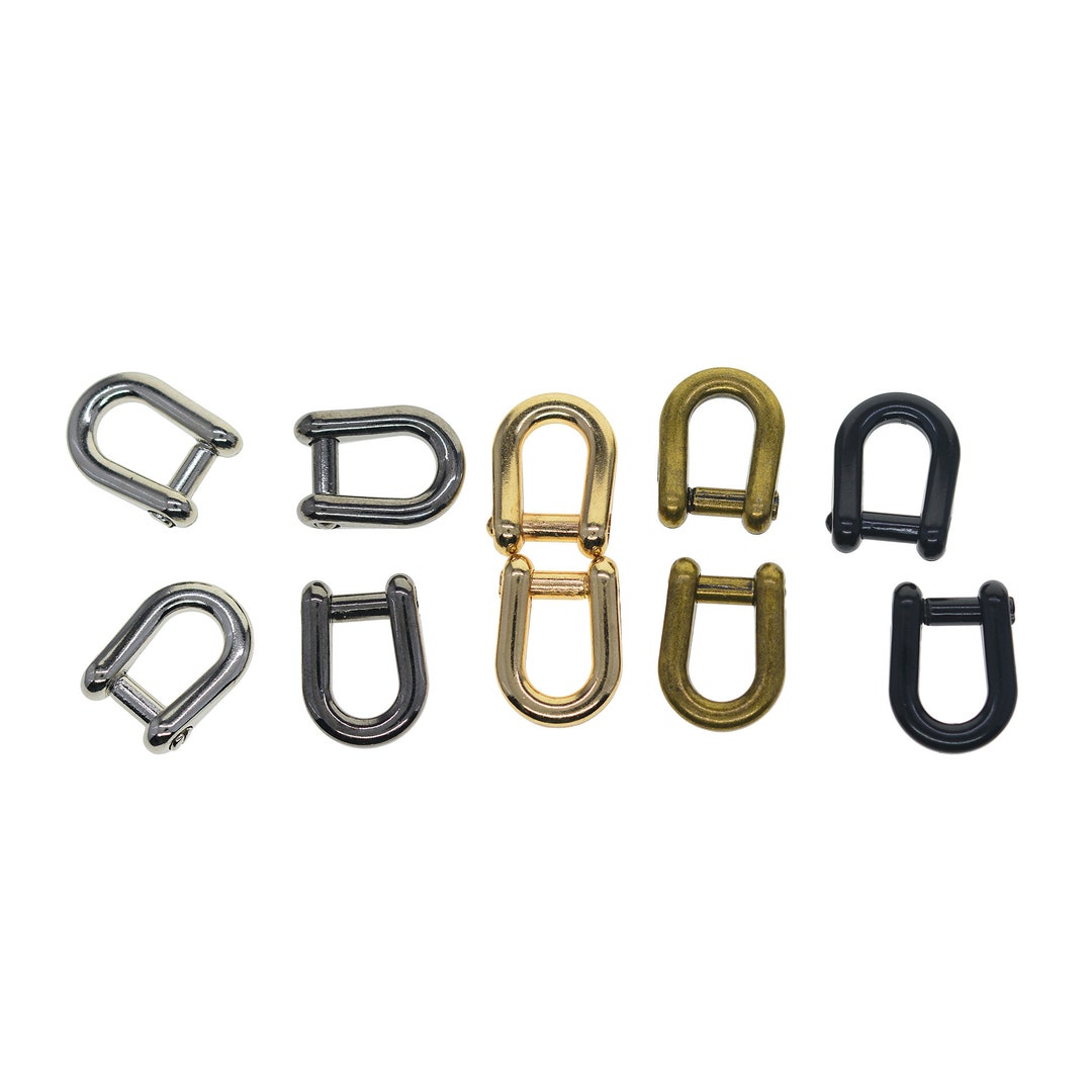 Assorted Colors Alloy Small Mini 6mm Japanese U D Shape Screw Lock Pin ...