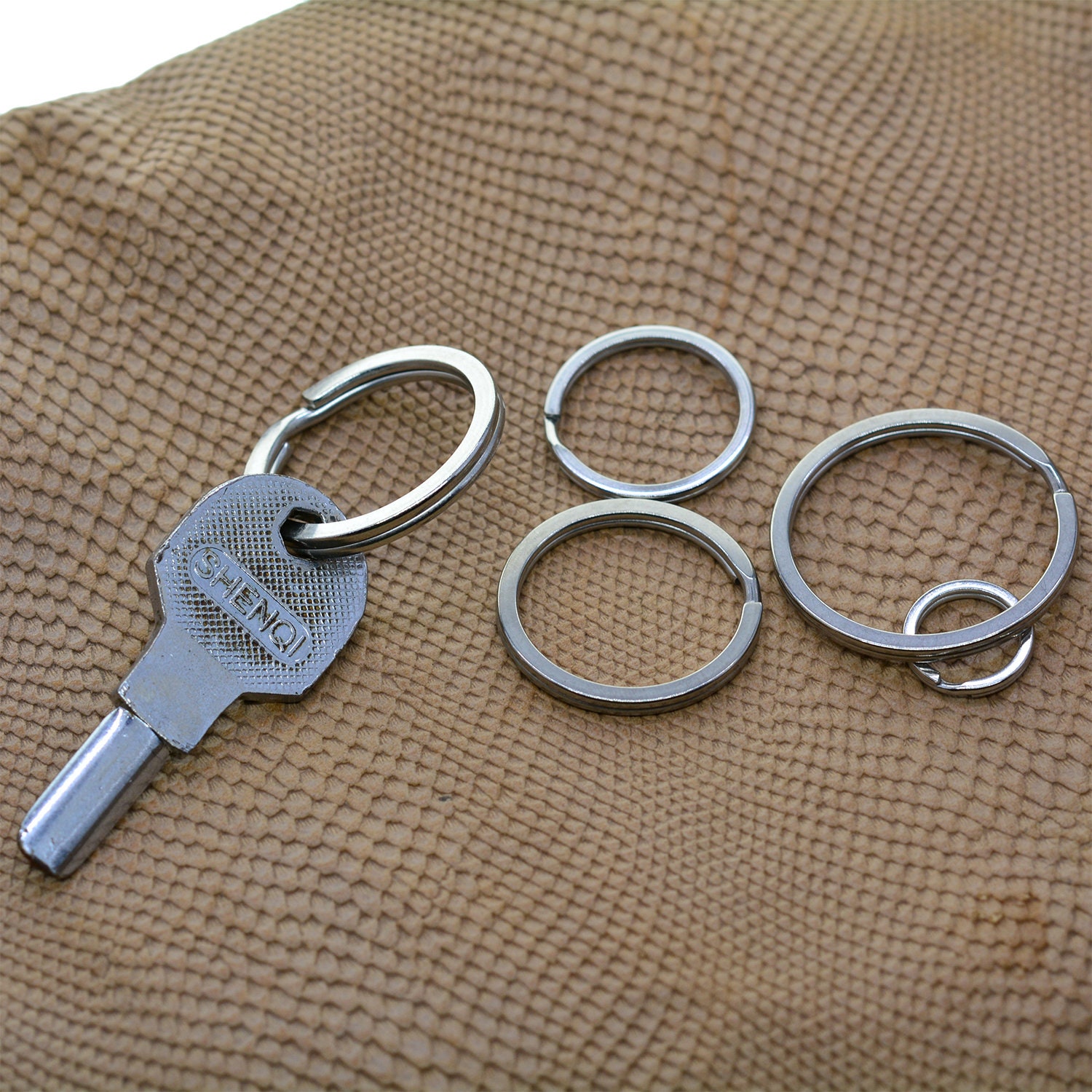 Assorted Sizes 314 Stainless Steel Flat Split Keyrings Key | Etsy UK