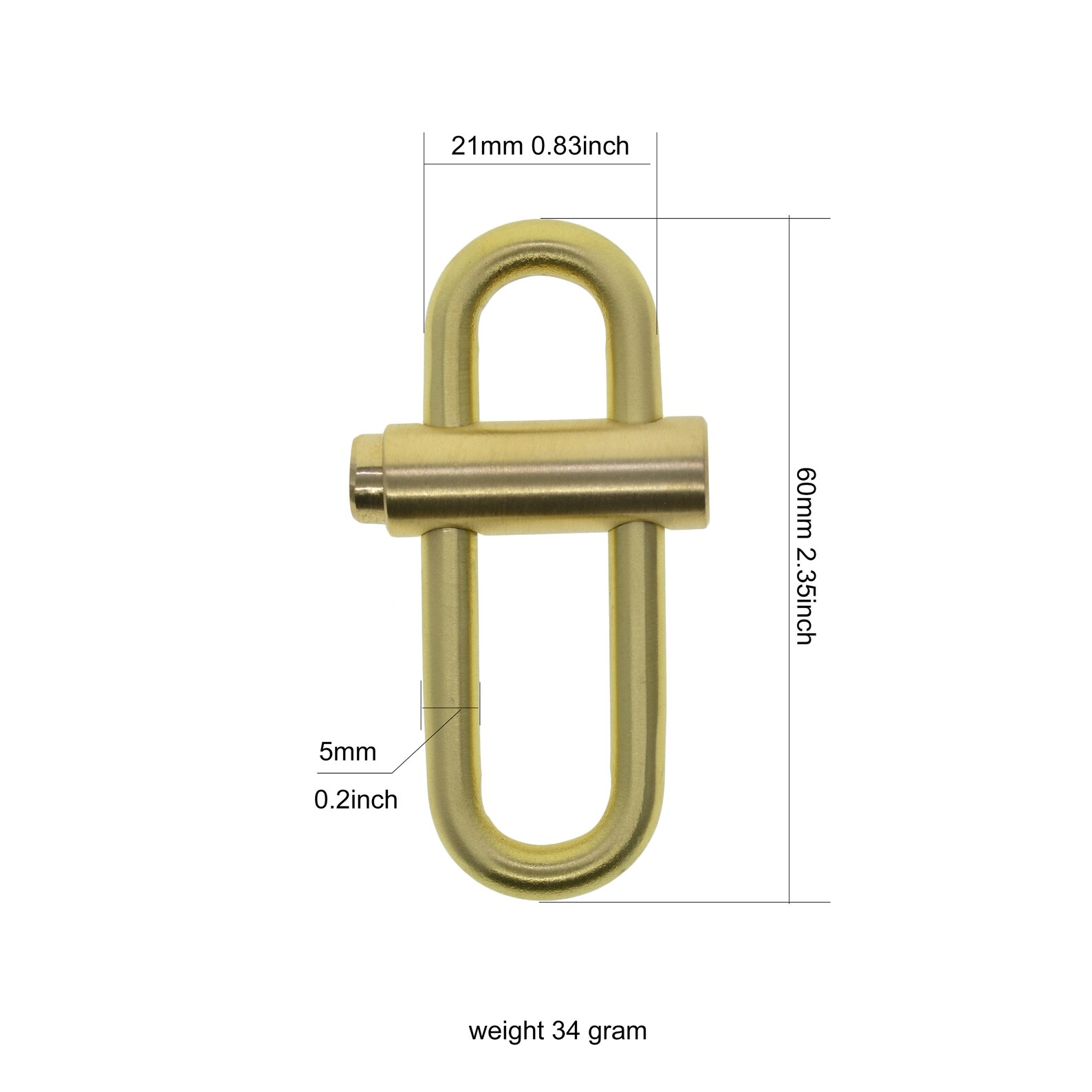 Handmade Heavy Duty Solid Brass Oval Click Locking Snap | Etsy UK