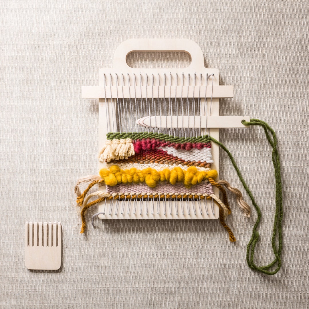 Handcrafted Mini Tapestry Weaving Loom Kit. Learn to Weave. - Etsy