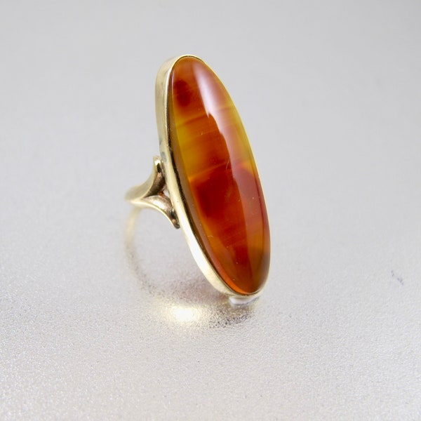 Banded Agate Ring - Etsy