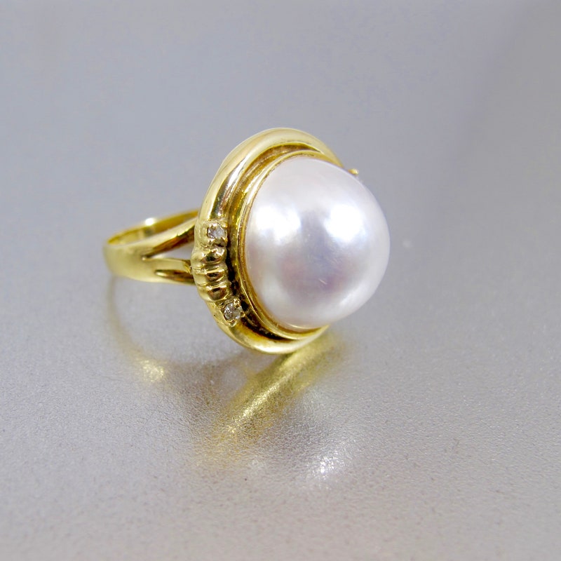Mabe Pearl Ring - Etsy