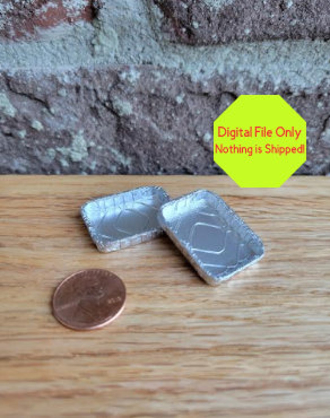 STL File Only, 3D Printing File, 1/12 Scale Dollhouse Miniature, Pans ...
