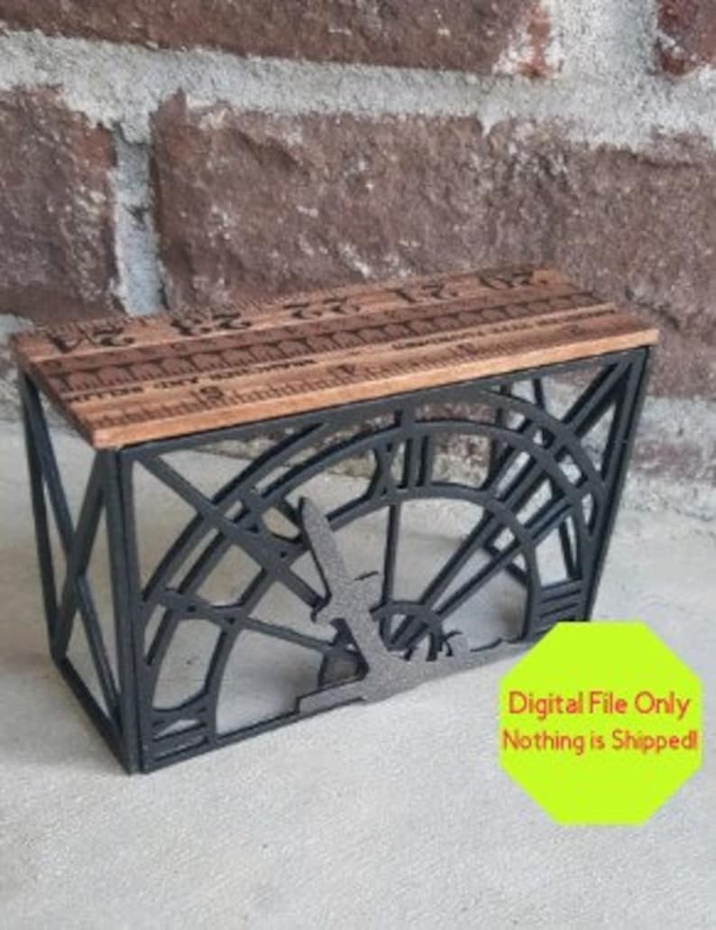 STL, SVG, Jpg File Only... Dollhouse Miniature Farmhouse Clock Table, 1 ...