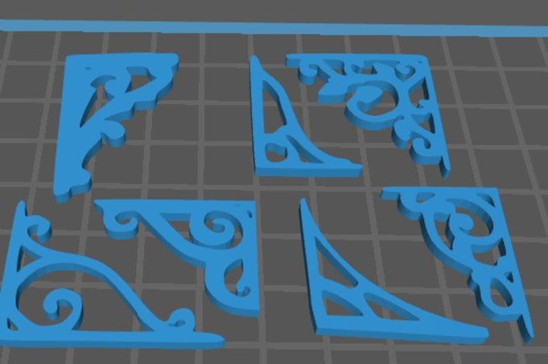 STL SVG File ONLY Dollhouse Miniature 3D Printable Bracket - Etsy