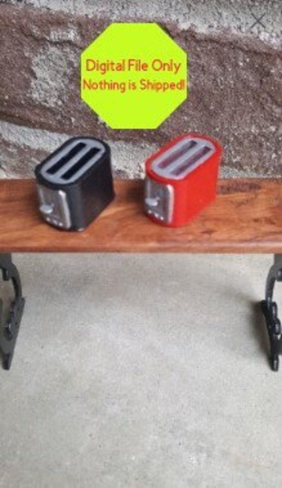 STL File ONLY Dollhouse Miniature Toaster, 3D Printer, 1:12, Kitchen ...