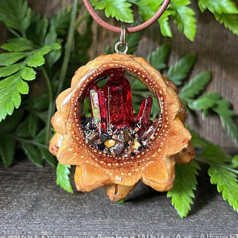 Ruby Aura Quartz - Etsy