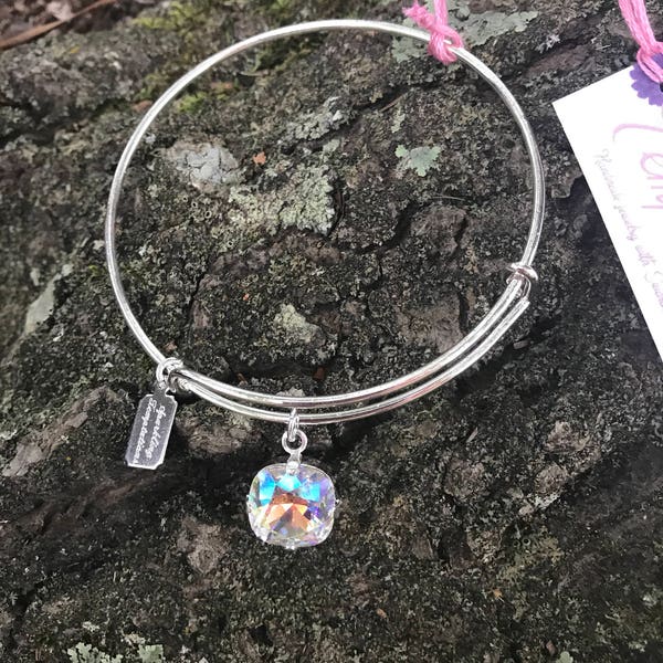 Crystal Bangle - Etsy