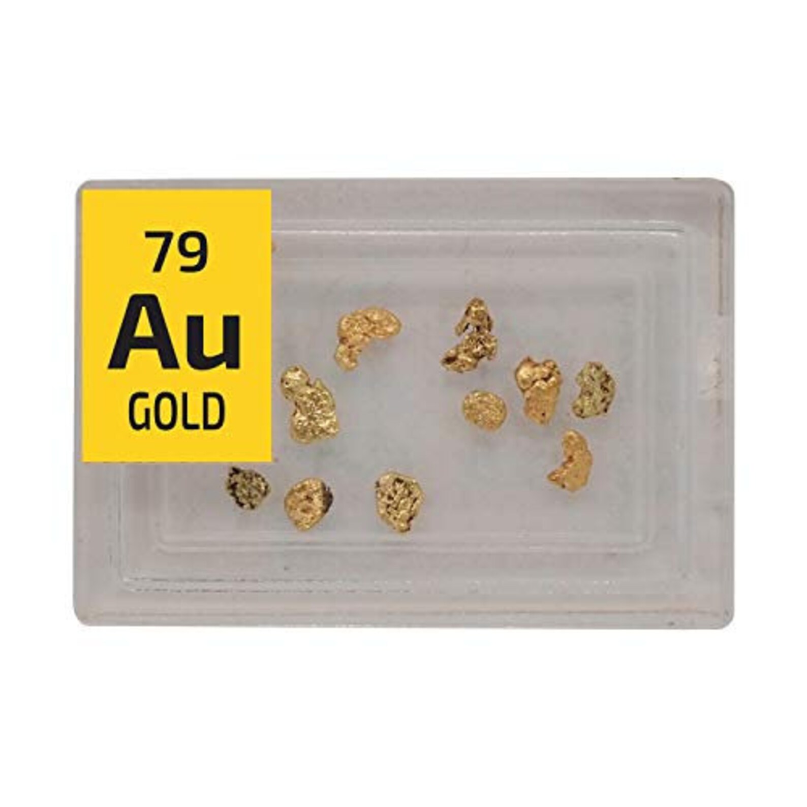 Alaskan Gold Metal Nuggets 0.1 Grams Element Sample in a Mini PEGUYS ...