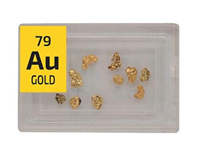 Alaskan Gold Metal Nuggets (0.1 Grams) Element Sample in a Mini PEGUYS ...