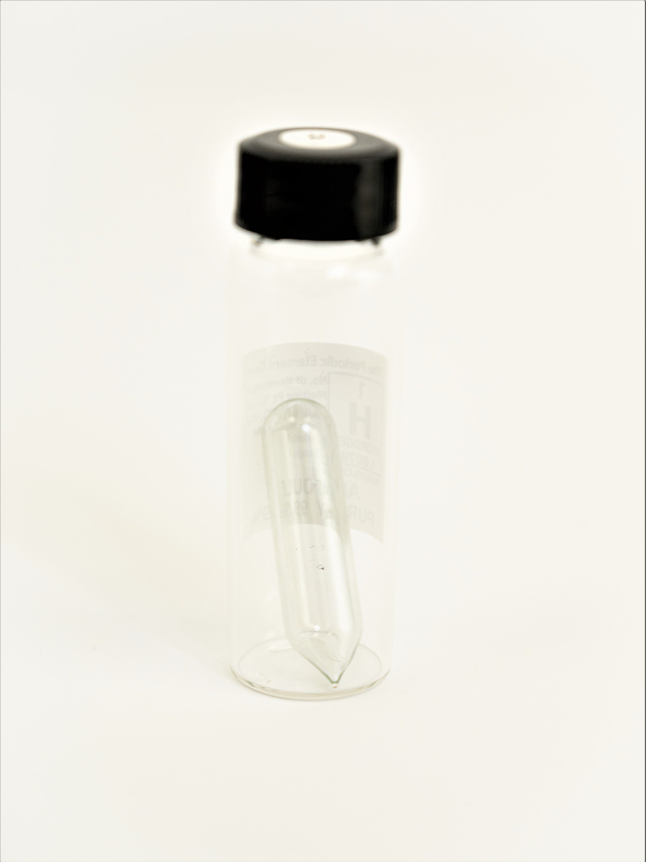Pure Hydrogen Gas Ampoule Element 1 Sample Low Pressure in Labeled ...