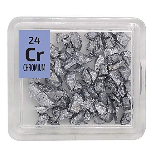 Chromium Metal 99.99% Element Cr Pure Sample Crystalline in a Periodic ...