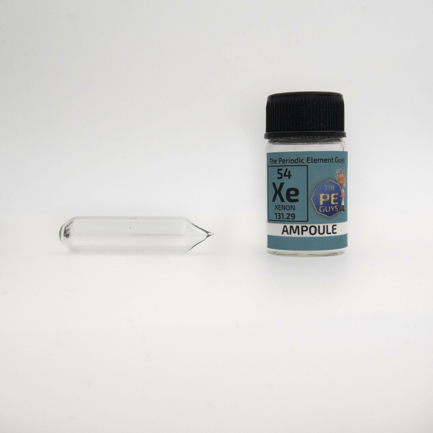 Pure Xenon Gas Ampoule Element Sample Low Pressure in Labeled Glass ...
