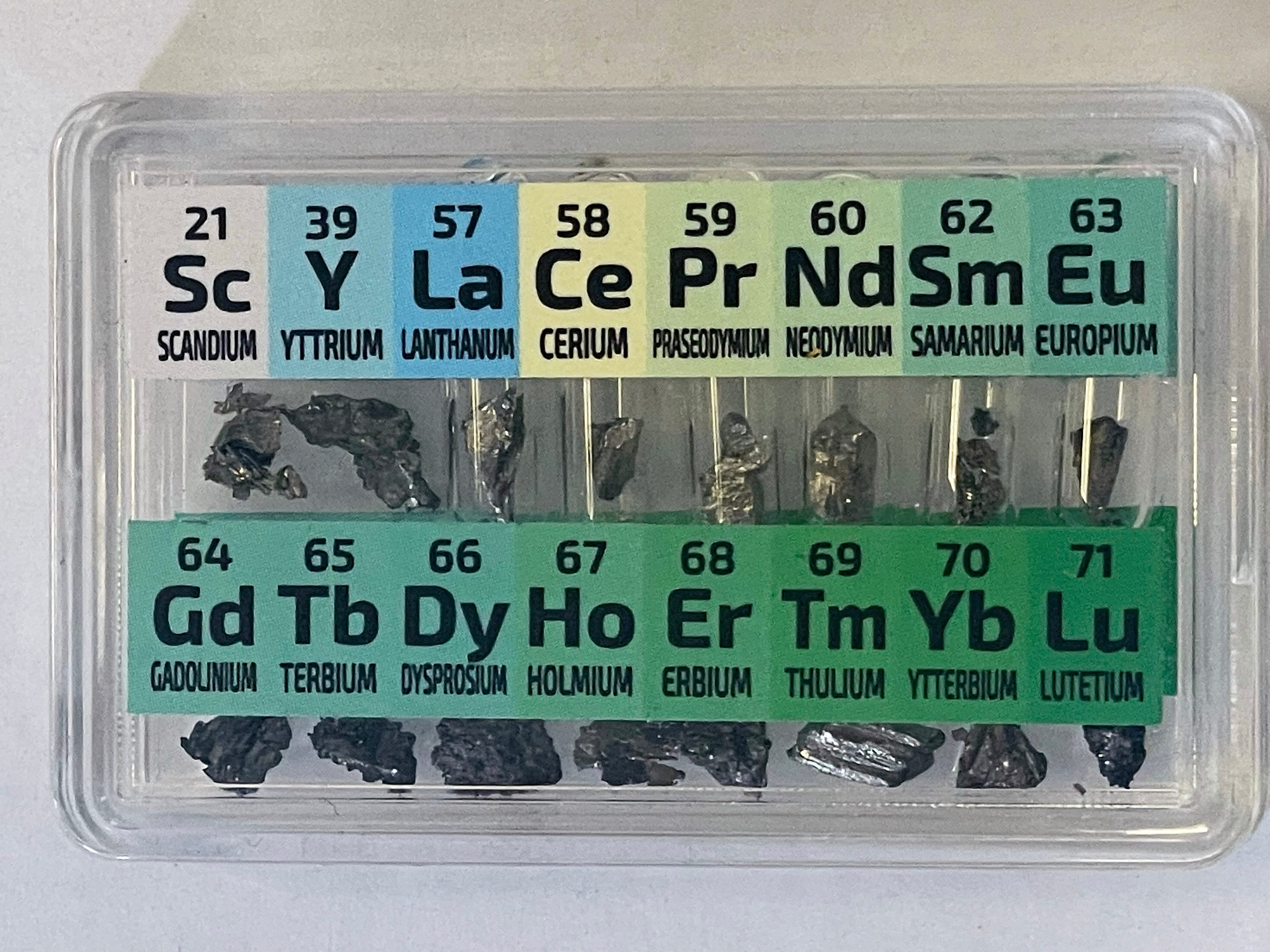 NEW Micro Rare Earth Metal Element Set Smallest in the World 6 Under ...